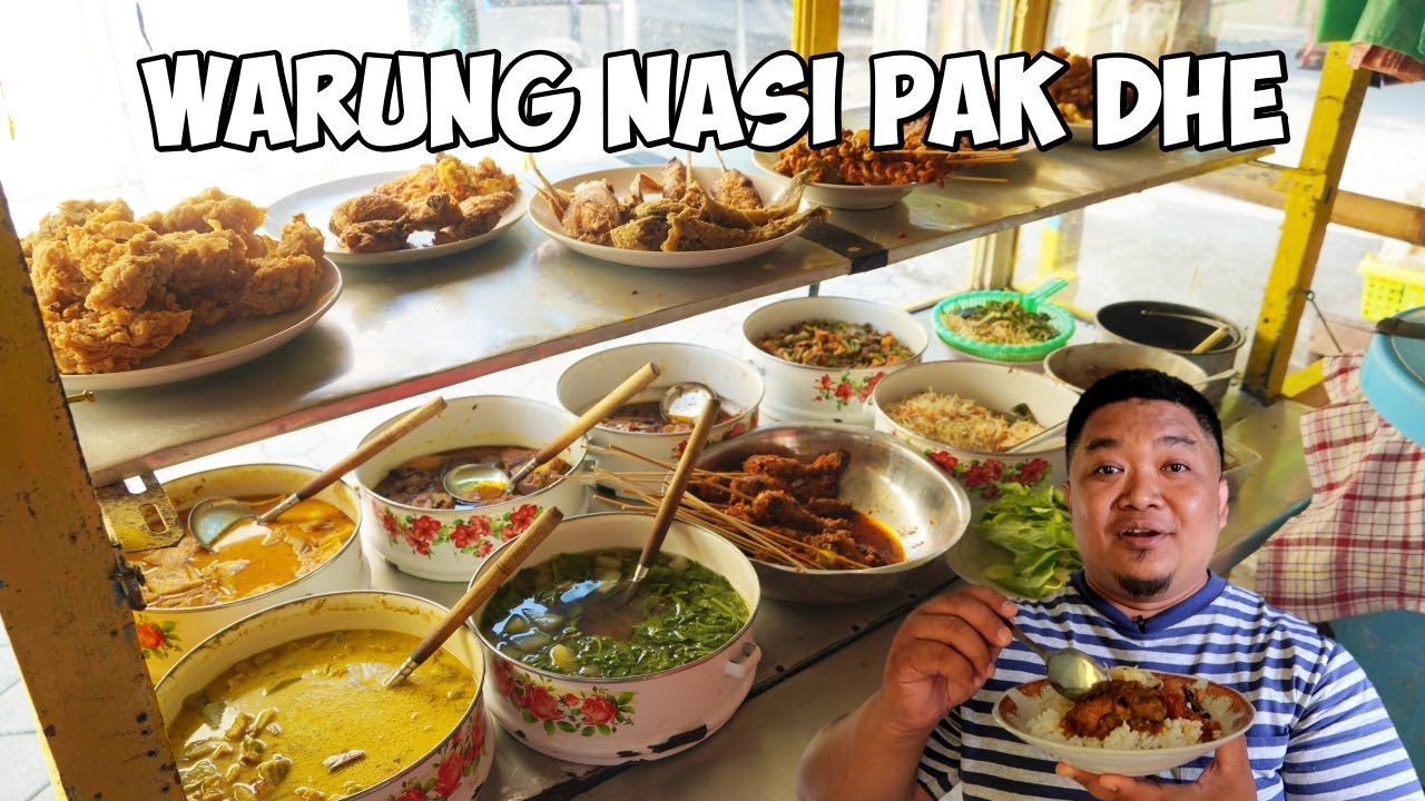 NASI CAMPUR LAUK AYAM CUMA 10.000 di WARUNG PAK DHE - YouTube