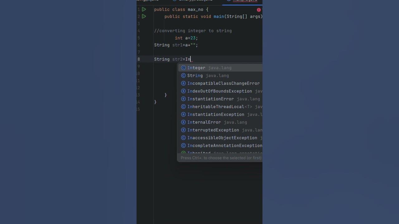 3 Quick & Easy int to String Conversion Methods in Java🔥 #java #javatricks - YouTube