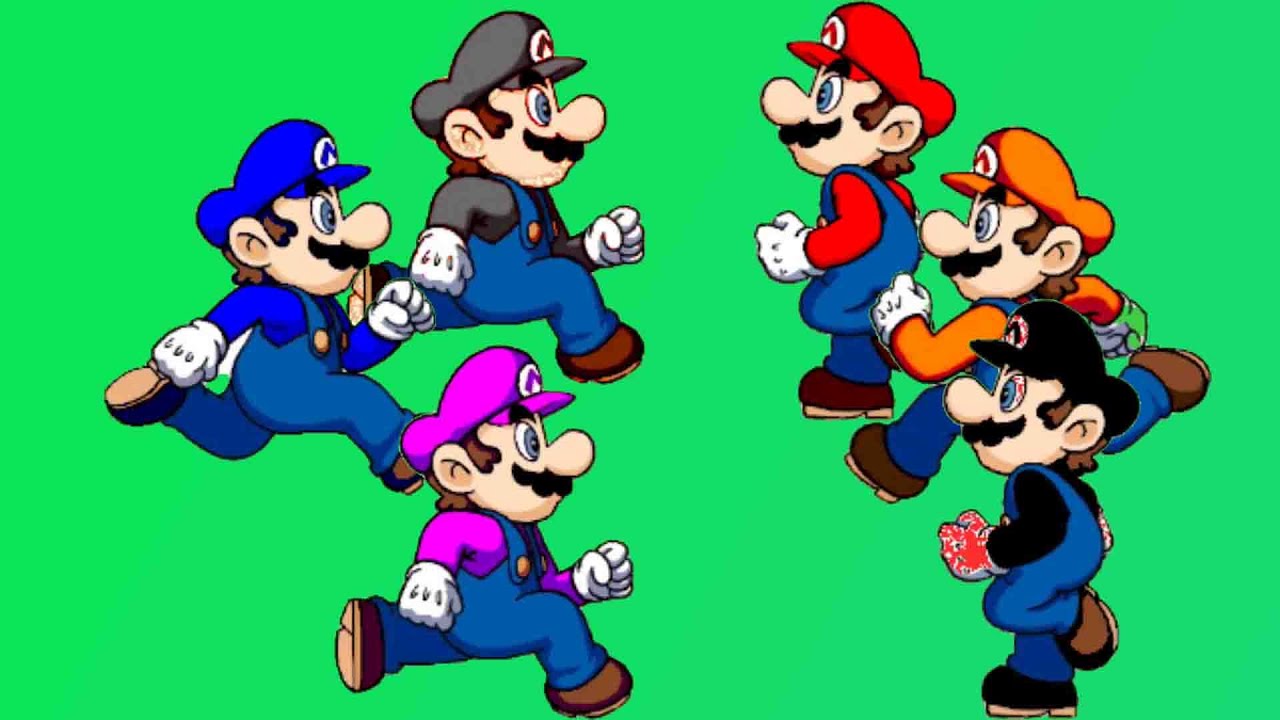 mario different colors Green screen How to Download - YouTube