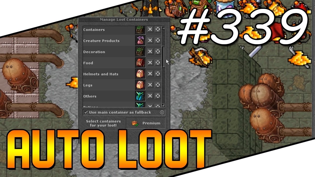 [TIBIA] COMO FUNCIONA Quick Loots (Auto-Loot) - YouTube