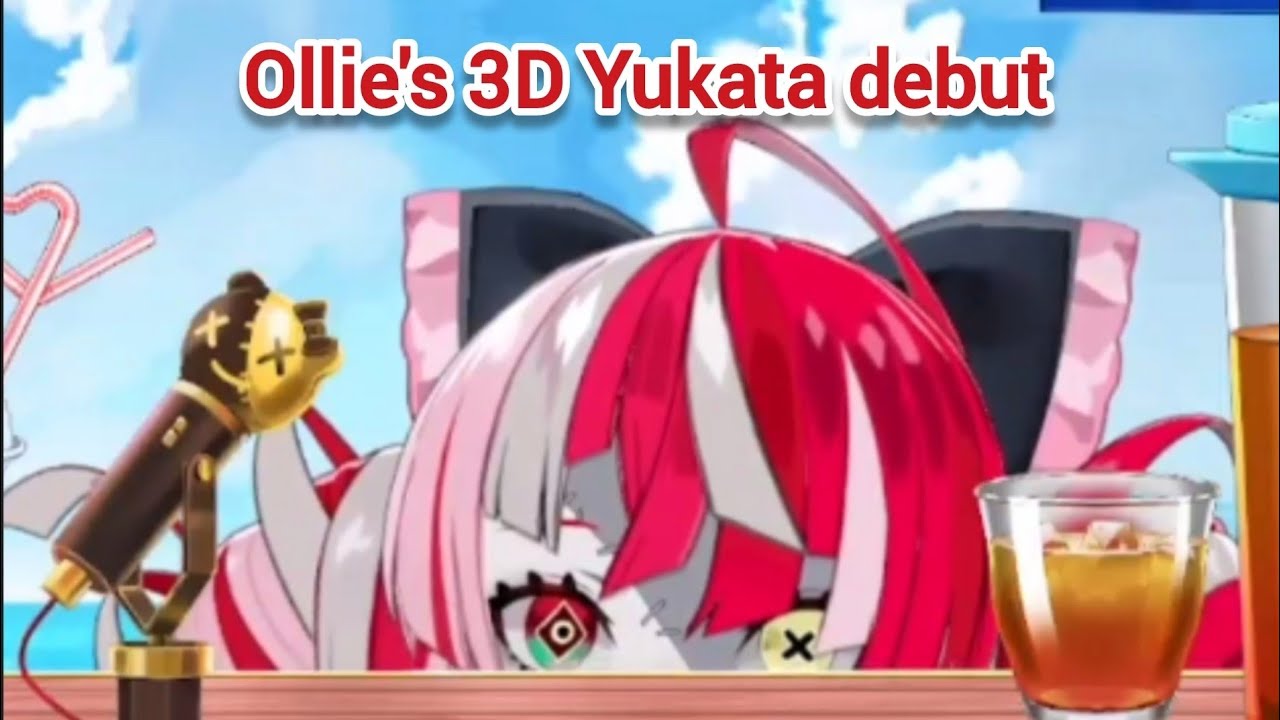 Ollie shows off her new 3D Yukata model - YouTube