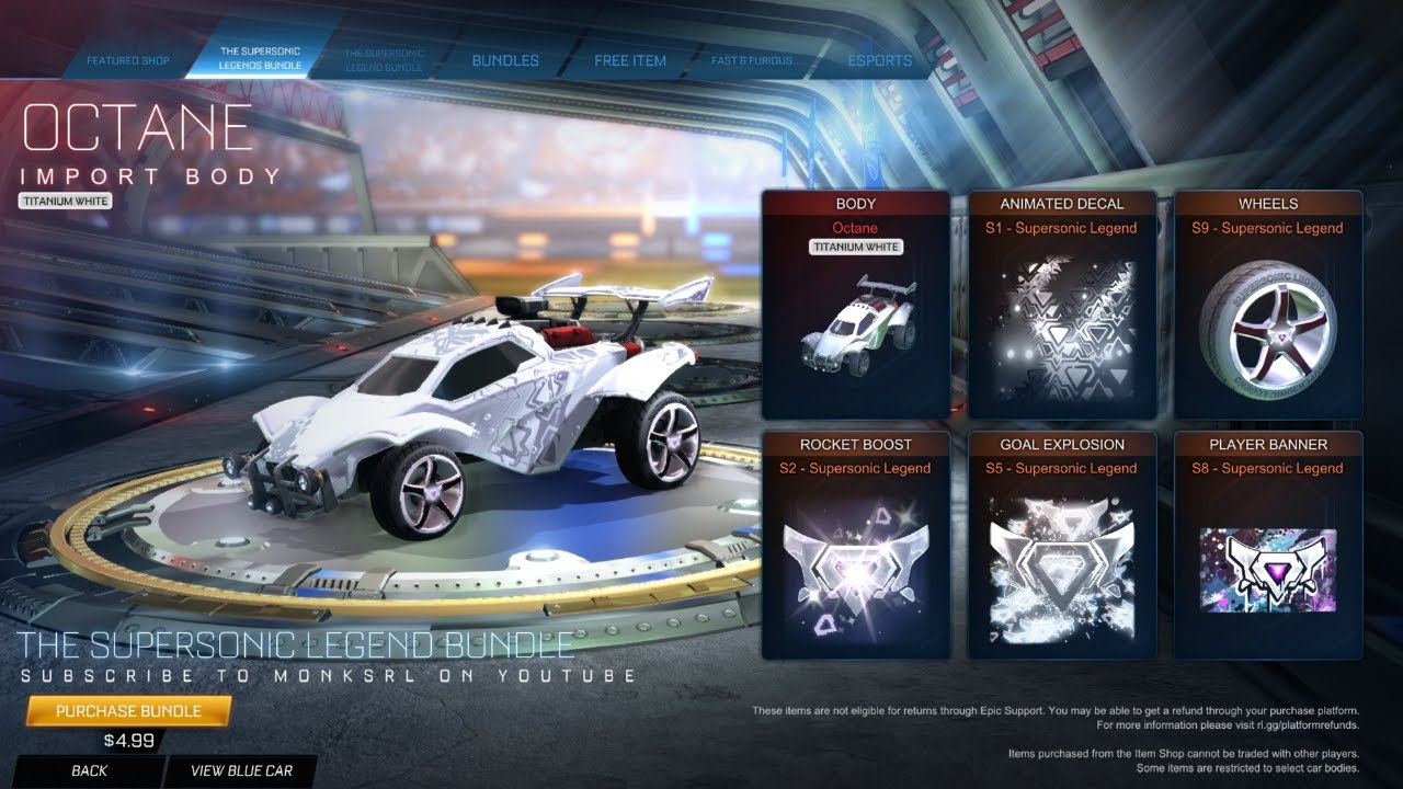 ZENIC SHOWCASED ALL MY CUSTOM ITEM SHOP BUNDLES IN ROCKET LEAGUE! - YouTube
