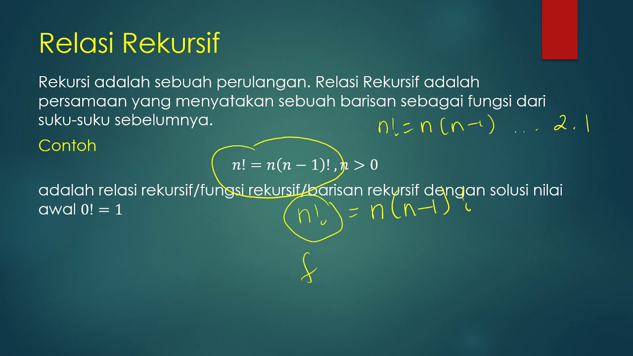 Mengenal barisan rekursi - YouTube