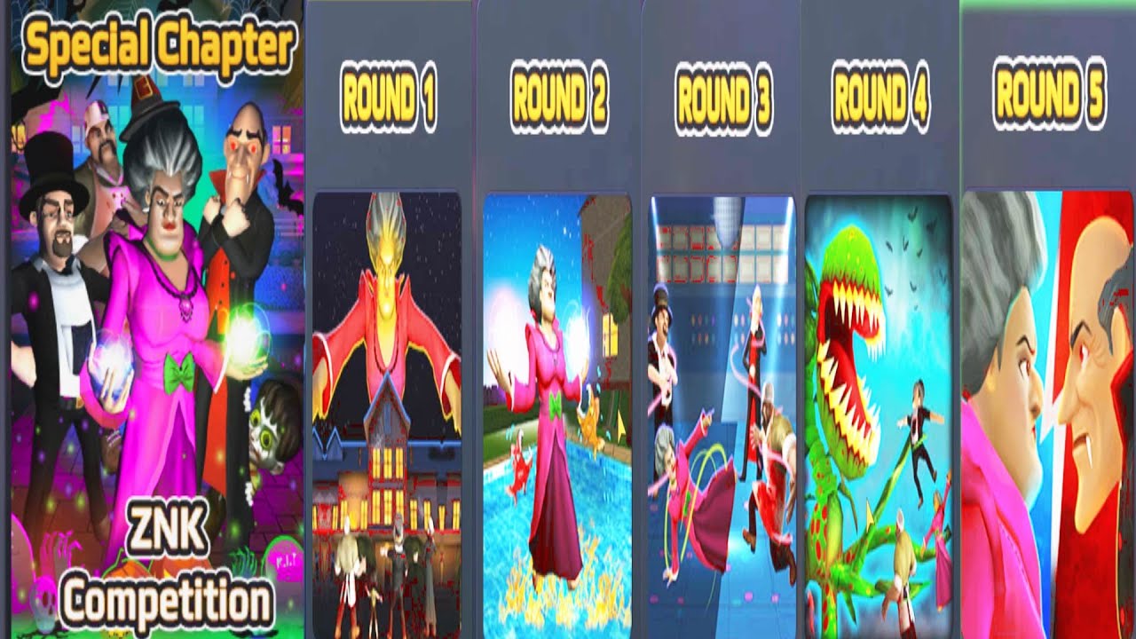 Scary Teacher 3D - ZNK Competition New Halloween All Levels Completed ...