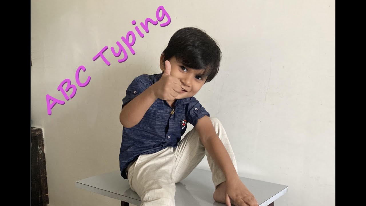 ABCD Typing Video | Learn ABC typing | Kartik ABC typing video - YouTube