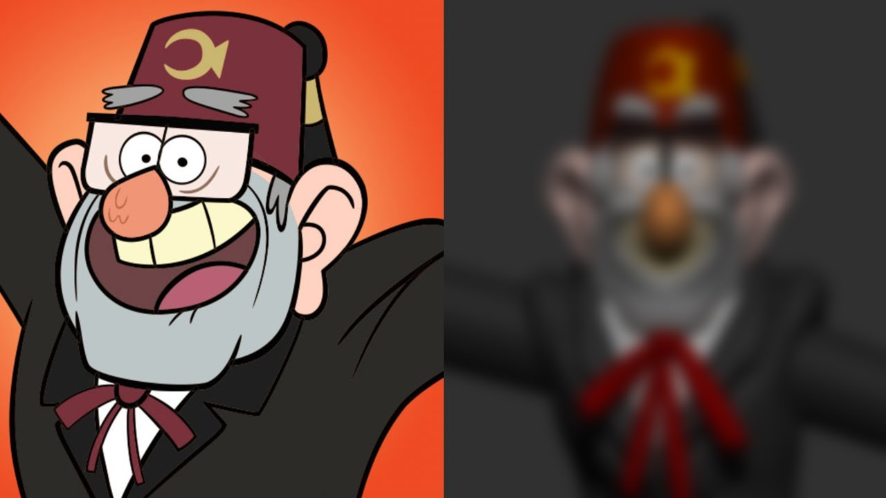 2D to 3D! | Sculpting "GRUNKLE" STAN! 🥸🧢👓 | Stanley Pines | Gravity ...