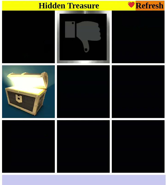 Hidden Treasure Game Code By Using Html Css And Java Script Youtube