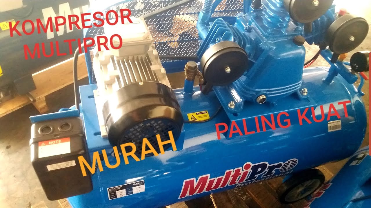 Review kompresor listrik.! kompresor murah, kompresor multipro 2 HP ...