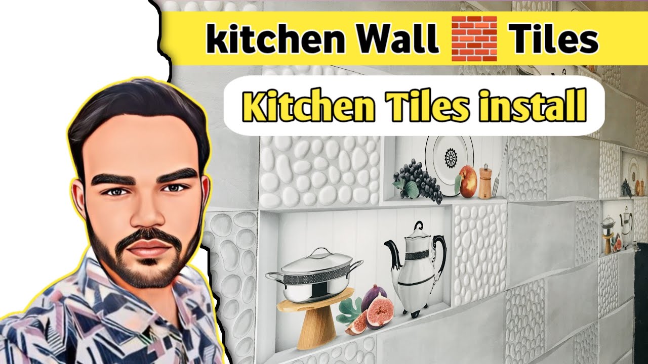 Kitchen Wall Tiles 😱 | How to kitchen wall Tiles | kitchen Tiles ...