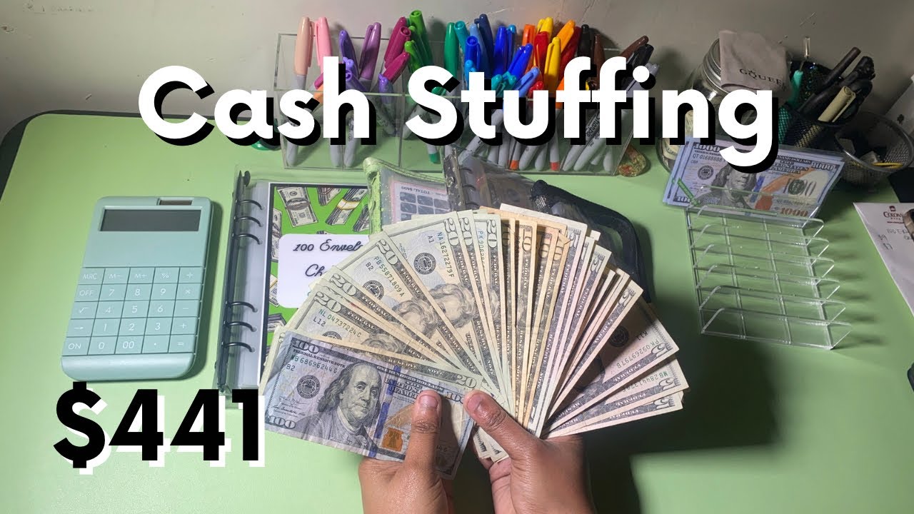 CASH STUFFING DECEMBER #2 PAYCHECK | $441 | SAVING CHALLENGES $131 ...