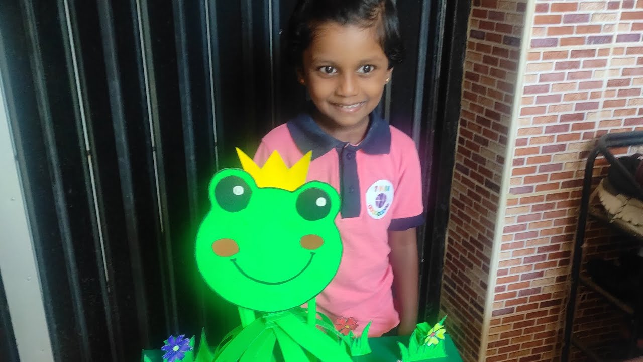 Green day celebration @preschool# my first project#crafts# green color# ...