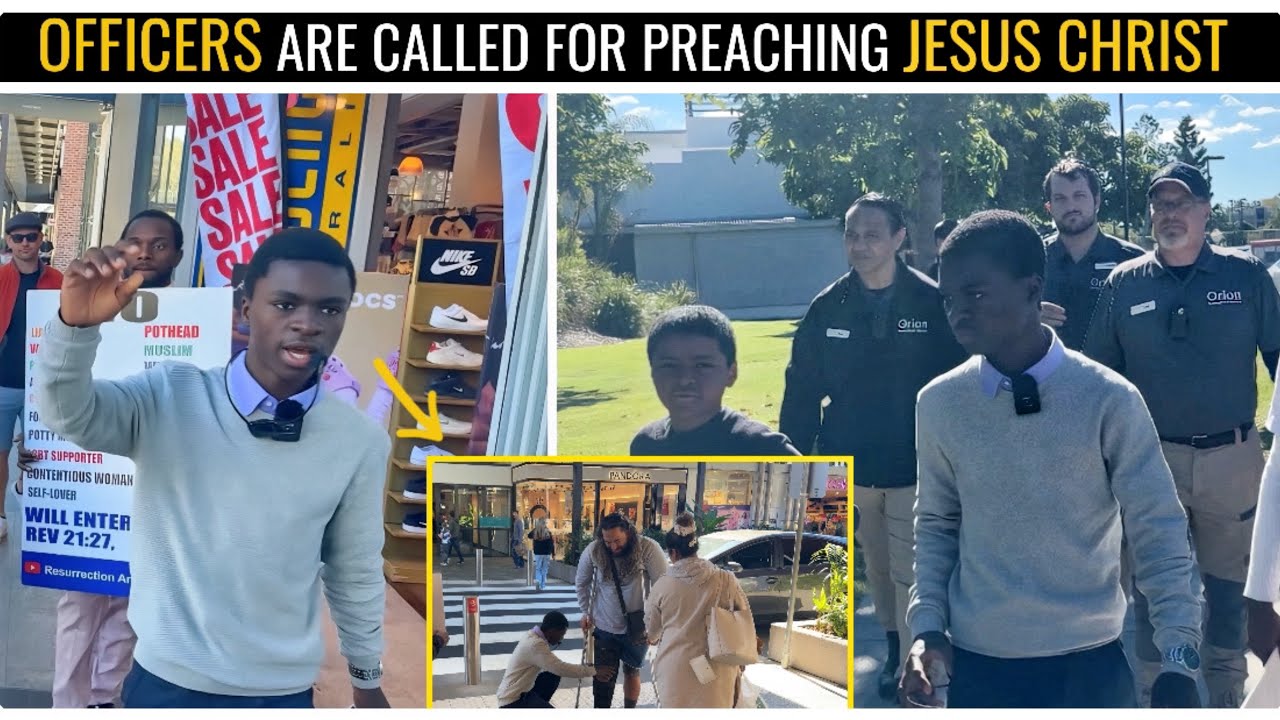 Officers are called for preaching “Hope is only found in Jesus Christ ...