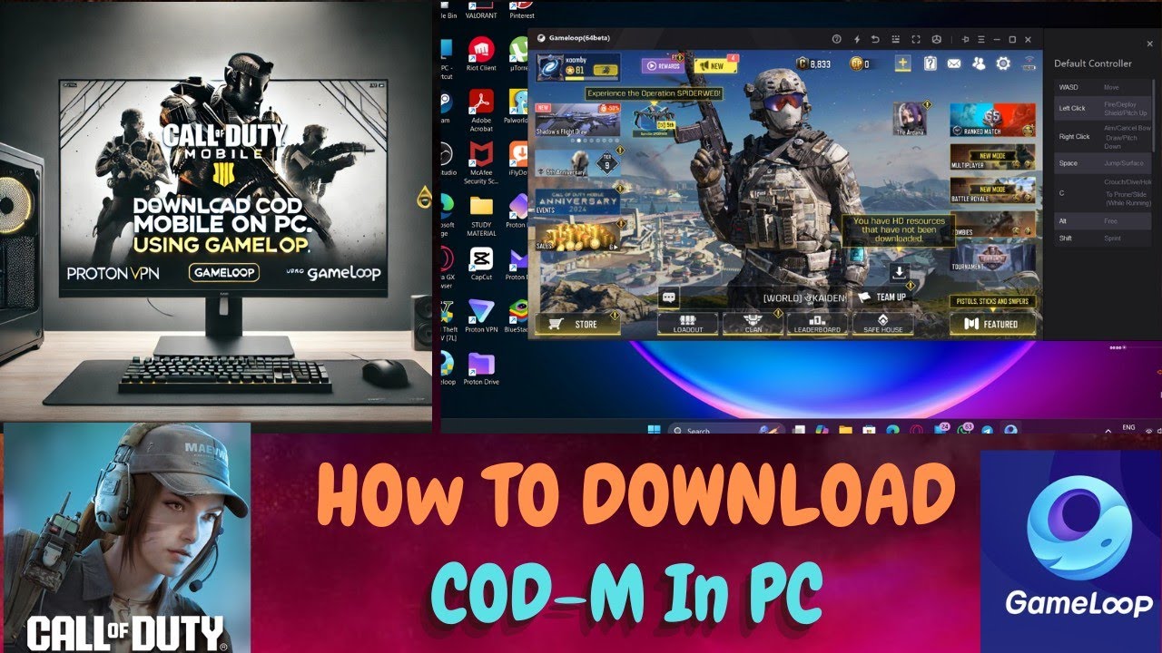 HOW TO DOWNLOAD CALL OF DUTY MOBILE IN PC |GAMELOOP EMULATATOR |FULL ...