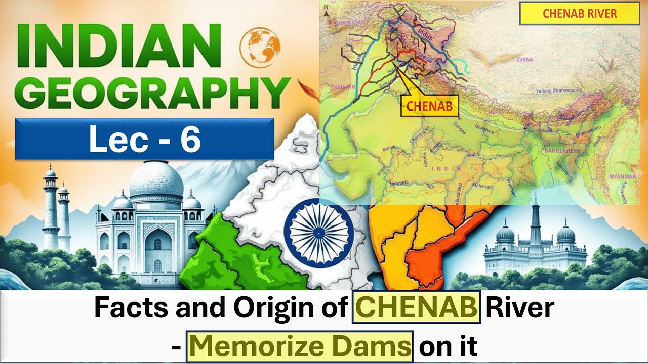 Memorize - Dams and Facts of CHENAB River | Indian Geography Lec 6 ...