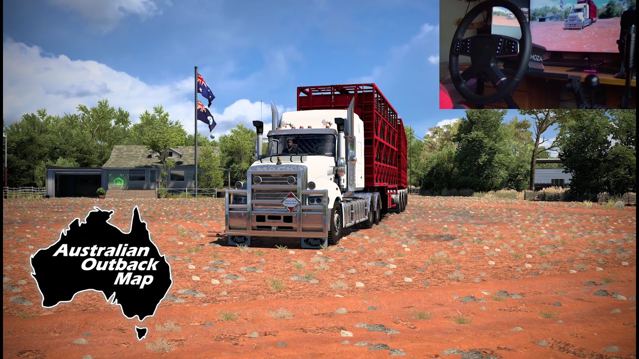 ATS Australian Outback Map v5.1 LONG Drive to a Cattle Station - YouTube