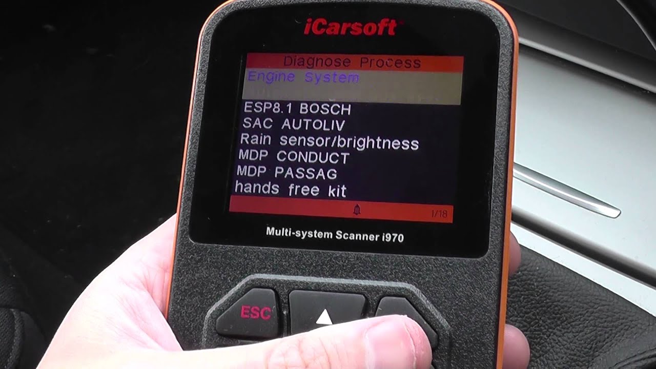 Citroen C4 Diagnostic Tool i970 iCarsoft - YouTube