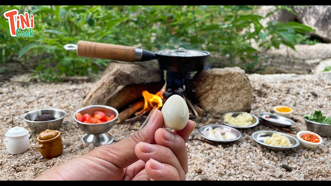 Recipe for making miniature egg Biryani with Tini cook - YouTube