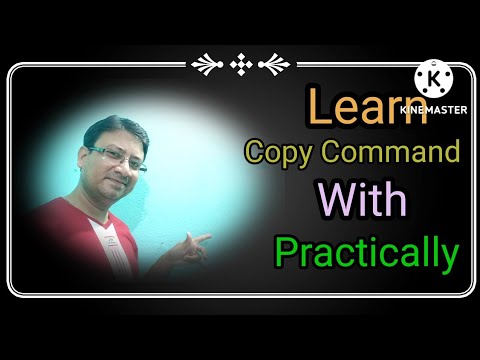 #Copy Command With Practical, How To Copy Of A File In MS Dos, Ms Dos ...