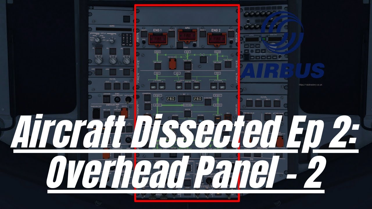 Aircraft Dissected Ep 2: The Overhead Panel [Part 2] I A320 Detailed ...