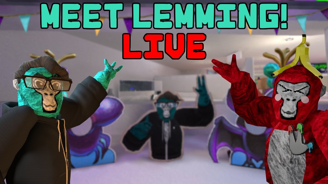 Meet Lemming in Game! | Gorilla Tag Live - YouTube