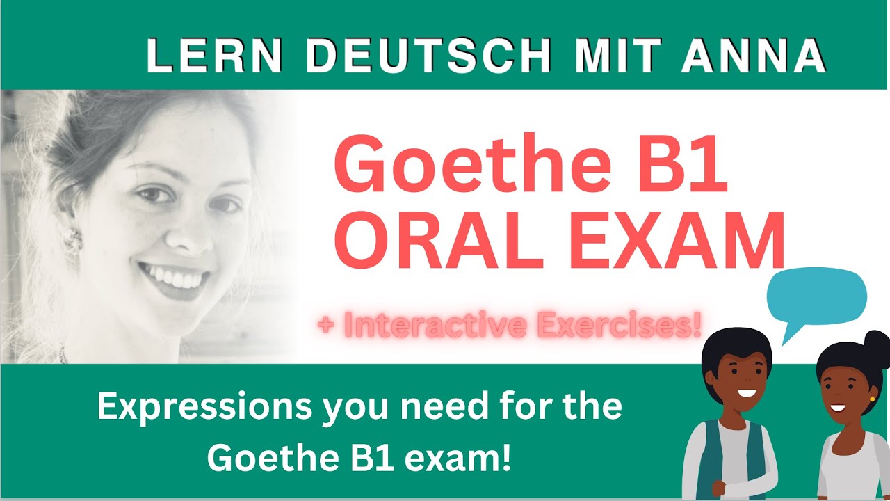 Lern Deutsch für die Goethe B1 Prüfung Sprechen - YouTube