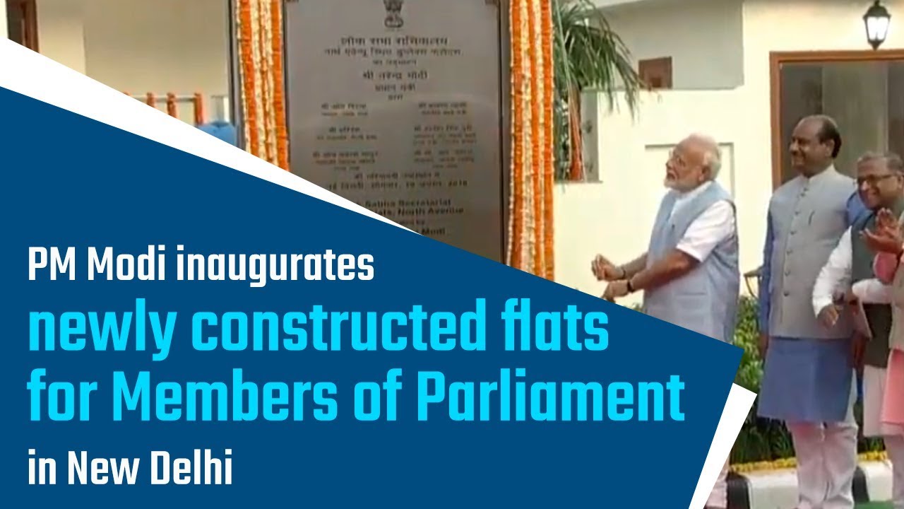 PM Modi inaugurates newly constructed flats for Members of Parliament ...