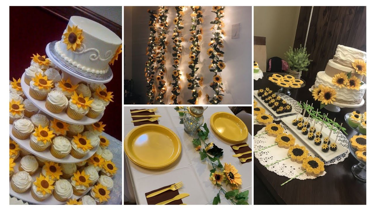 Sunflower 🌻 themed party ideas / Sunflower decoration ideas / Sunflower ...