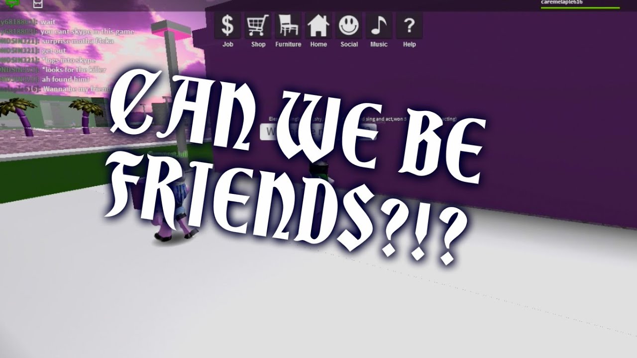 Trying to Make Friends {Roblox Experiment} - YouTube