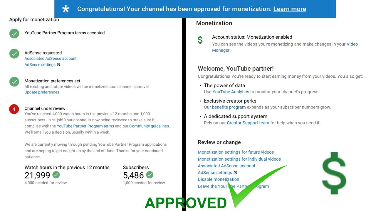 Youtube Monetization Enabled - YouTube