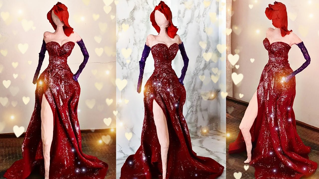 #glassbottlecrafts #bestoutofwaste DIY Glass Bottle Into Jessica Rabbit ...