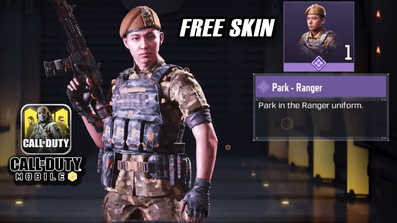 NEW *FREE* SKIN PARK - RANGER GAMEPLAY | CALL OF DUTYU MOBILE - YouTube