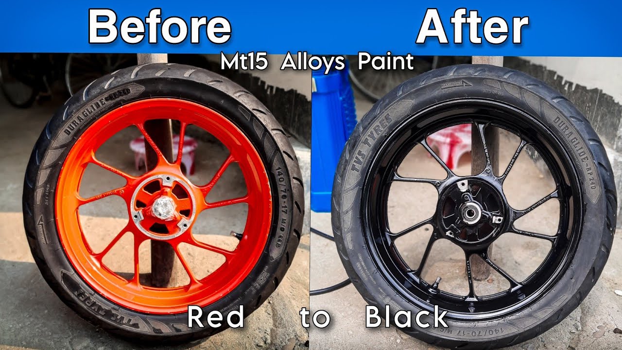 How To Paint Alloys With Spray Paint At home // @Sattia026 - YouTube