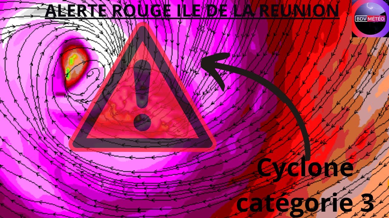 URGENCE le cyclone BELAL s'apprête à toucher L'ile de la REUNION ...