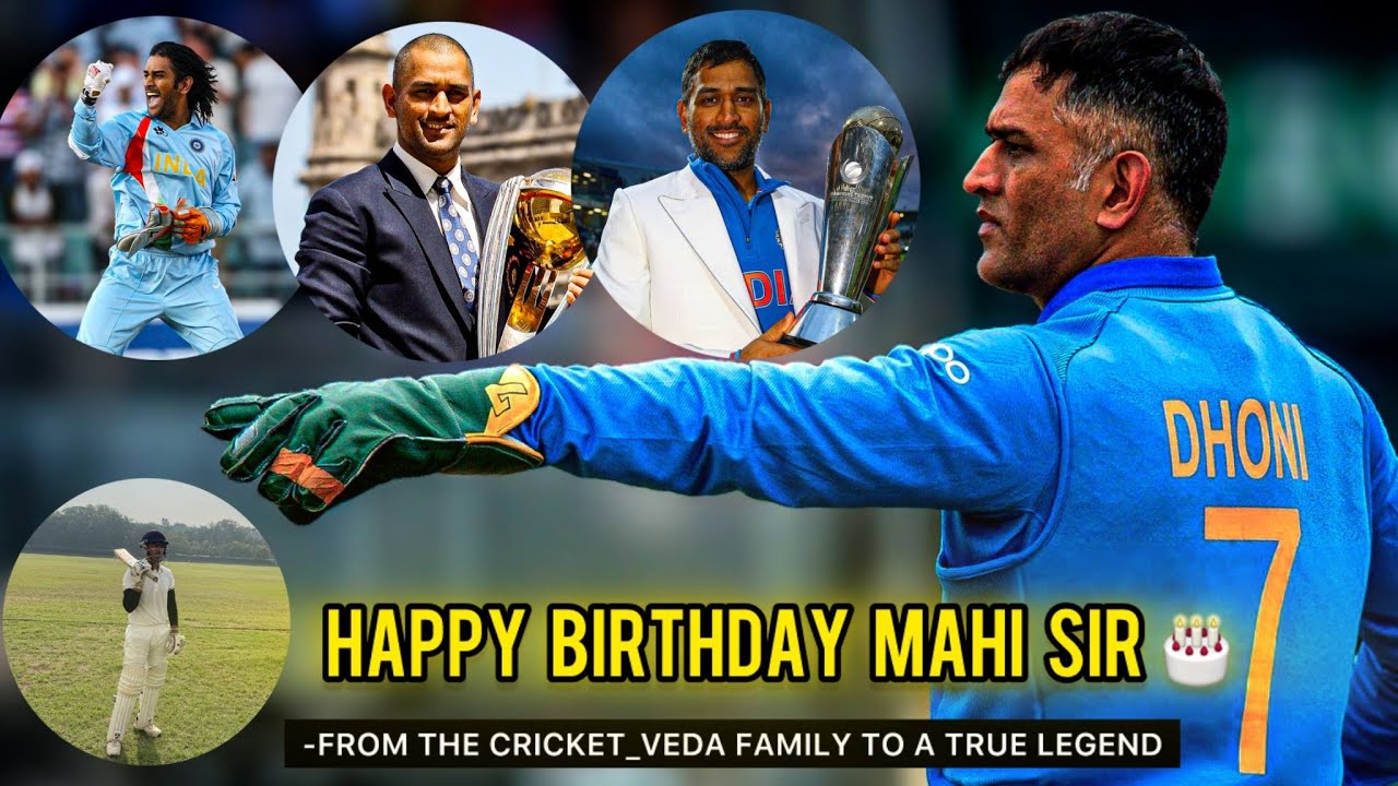 Captain. Finisher. Legend. Celebrating MS Dhoni’s Legacy 🎂💥 HAPPY ...