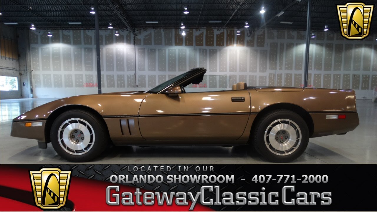 1987 Chevrolet Corvette Gateway Classic Cars Orlando #215 - YouTube