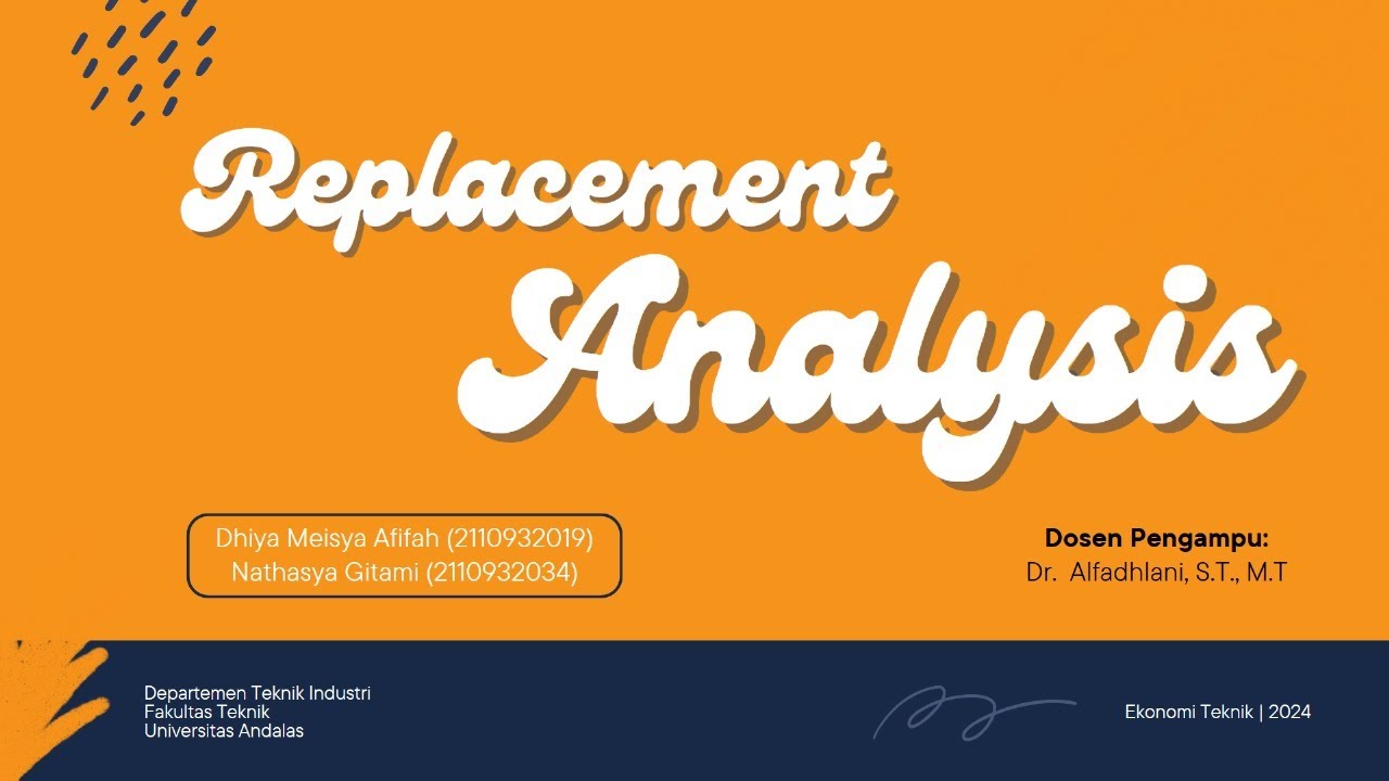 Presentasi | Replacement Analysis - YouTube