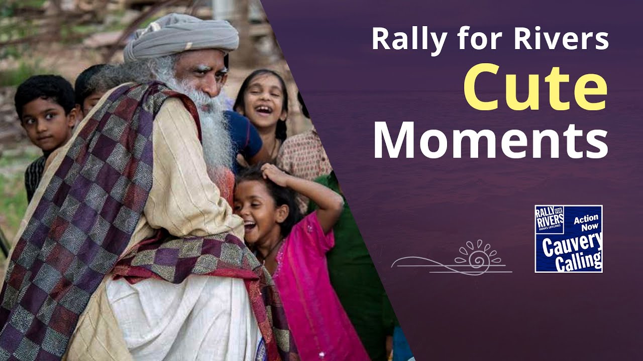 Light Moments of Sadhguru with Children During the Rally for Rivers ...