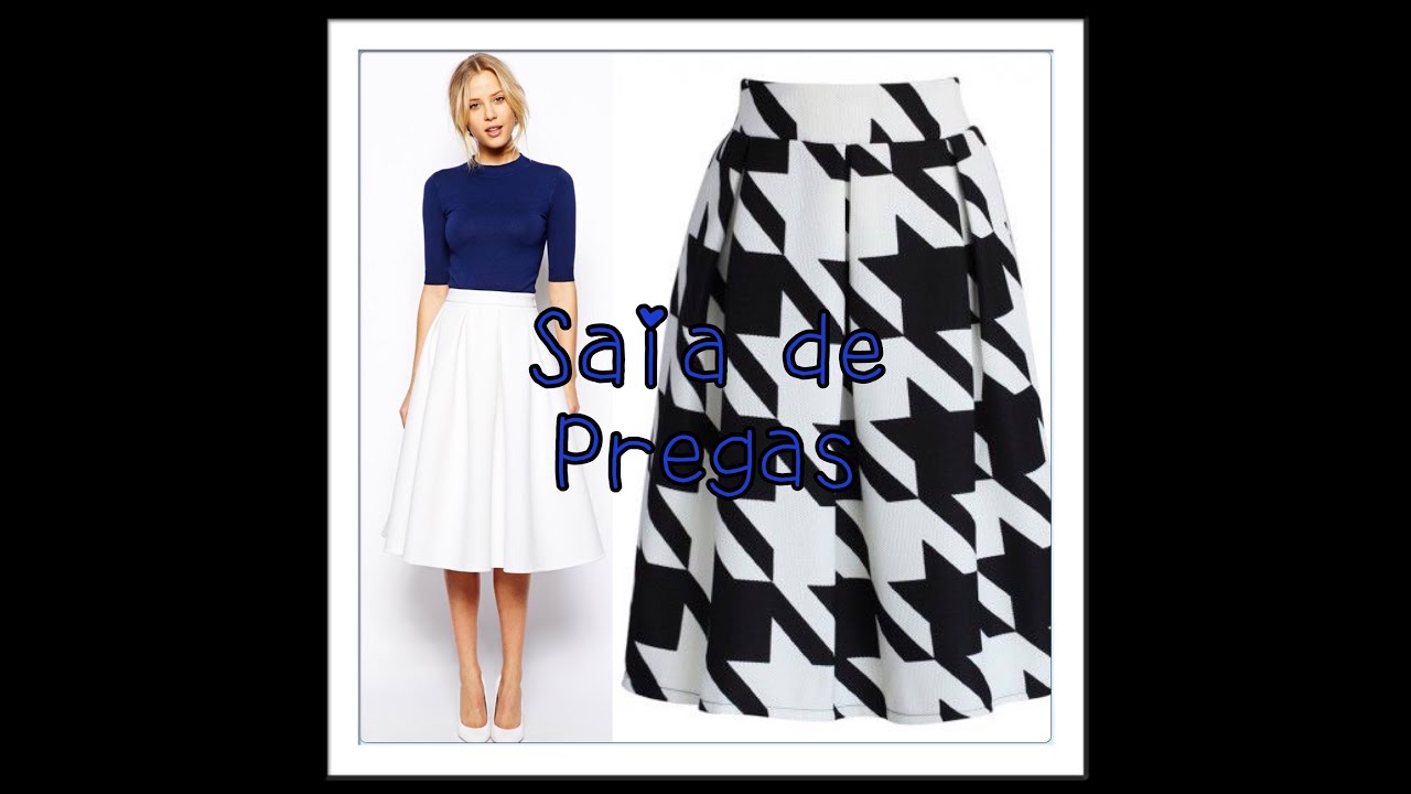 curso corte e costura. Saia de pregas "modelagem" - YouTube