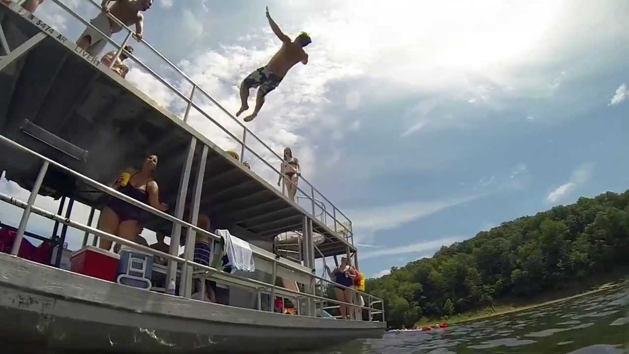 Party Boat on Lake Monroe - Summer 2013 - YouTube