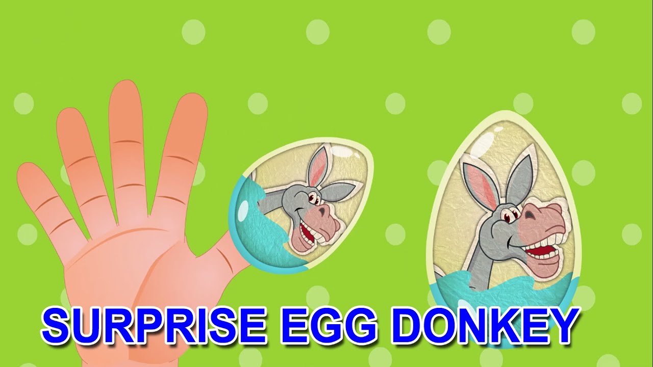 Donkey Surprise Egg |Surprise Eggs Finger Family| Surprise Eggs Toys Donkey - YouTube
