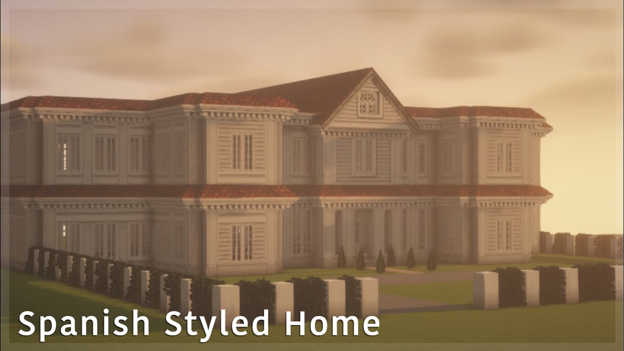 The Summertime Spanish Styled Mansion || Minecraft Cocricot Speed Build ...