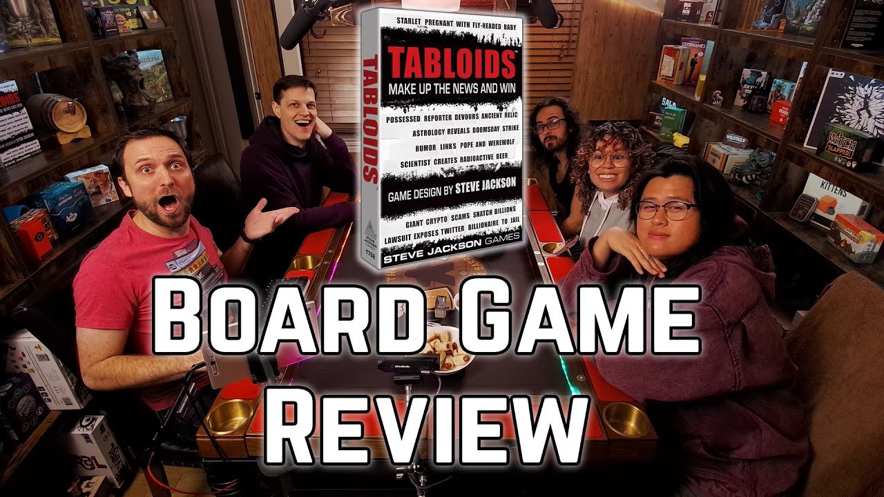 Board Game Review - Tabloids by Steve Jackson Games - First Play ...