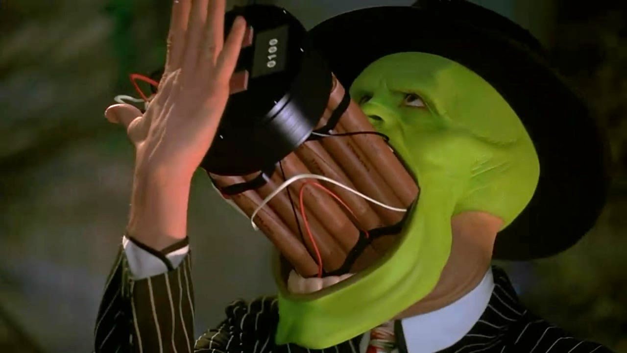 When he puts on the mask, bombs can be eaten. - YouTube