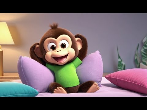 Five Cheeky Monkeys at Bedtime | Playful Sleepytime Rhyme for Kids ...