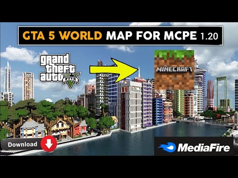 GTA V Map In Minecraft PE - YouTube