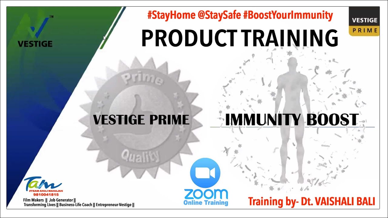 Vestige Prime and Immunity Boost || Product Training || #ImmunityBoost ...
