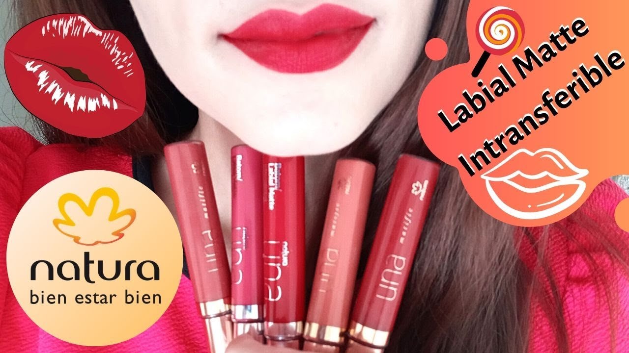 LABIAL MATTE INTRANSFERIBLE UNA NATURA ¡TODOS LOS TONOS! -1 - YouTube