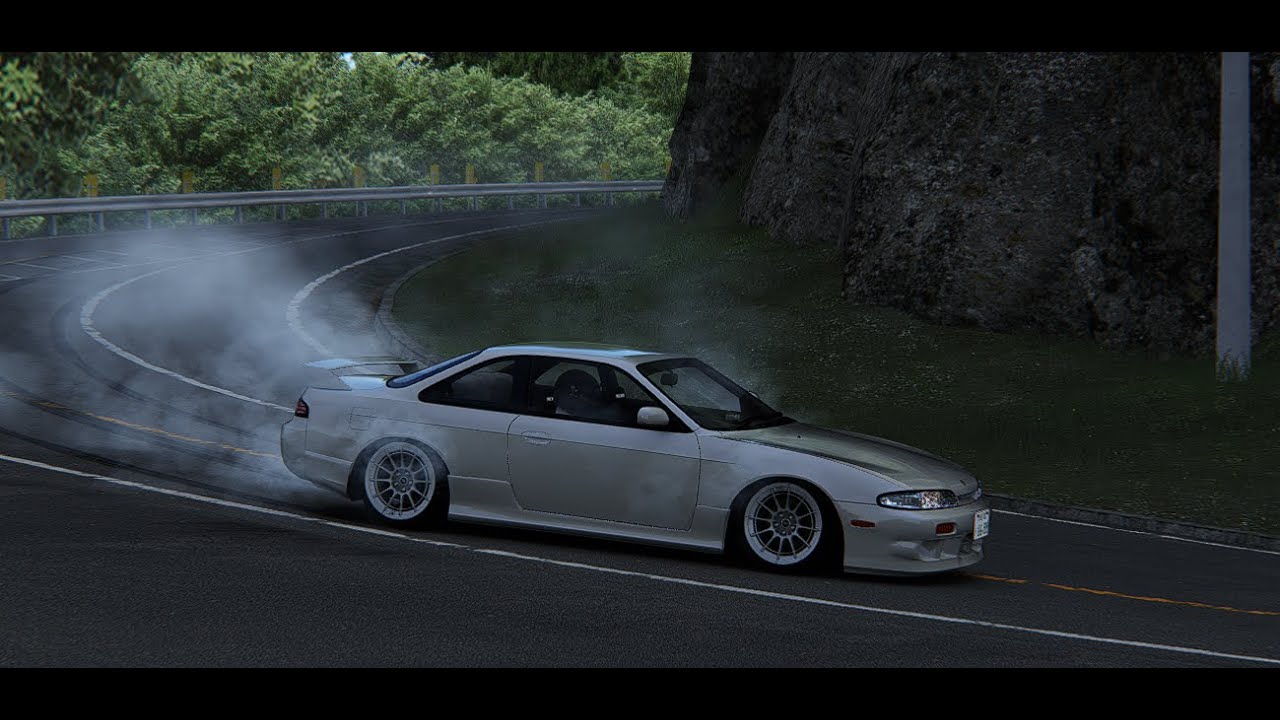 Nissan Silvia S14 Navan on Akina downhill 5:33:851 Time Attack (Assetto ...