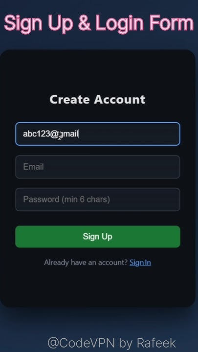 Make a 3D Flip Login Form with HTML CSS JavaScript #shorts #CSSflip #loginform #webdevelopment ...