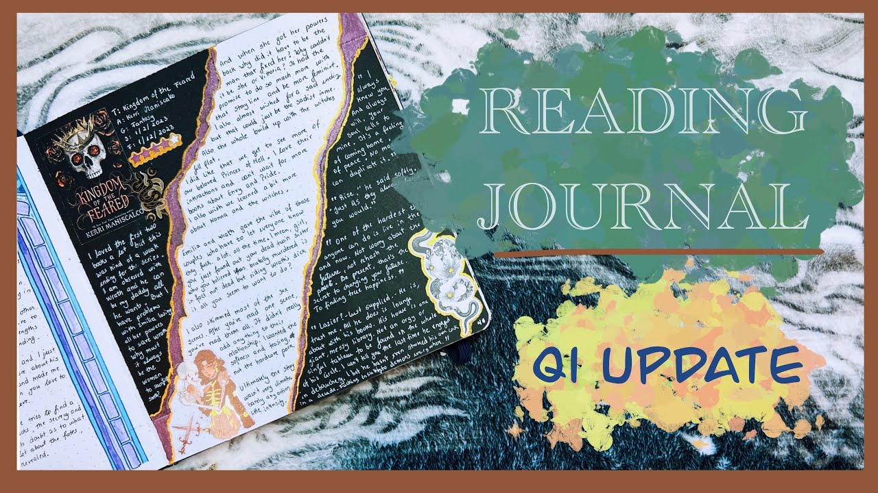 Reading Journal Update | 1st Quarter Layout & 24 Book Spreads - YouTube